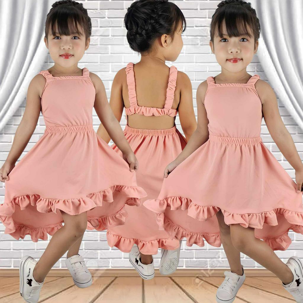 KIKAY TREND I ZEYA FIT 3-5 YEARS OLD KIDS GARTER PLAIN DRESS CUTE ...