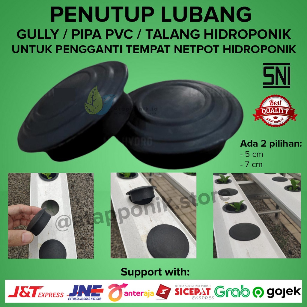 Close the Netpot Hole on the Hydroponic Gutter PVC Pipe Trapezoidal ...