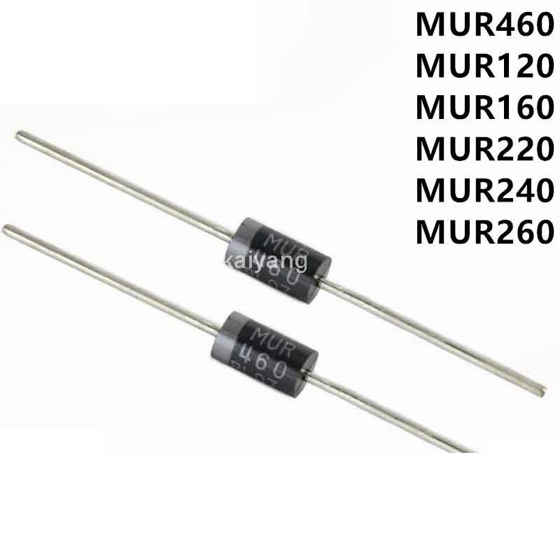 20pcs MUR460 / MUR120 / MUR160 / MUR220 / MUR240 / MUR260 / Quick recovery diode | Shopee ...