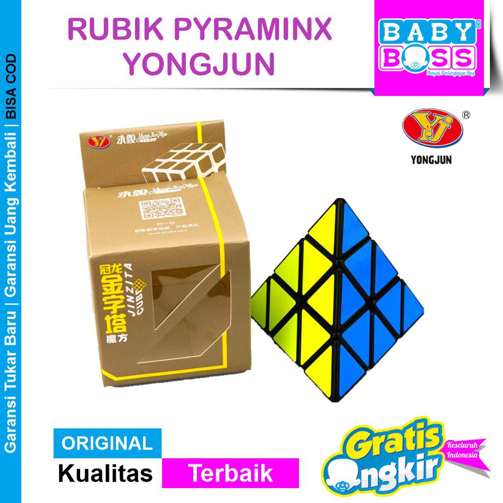 Rubik Pyraminx Yongjun Jinzita Pyraminx 3x3 Rubik Pyraminx | Shopee ...