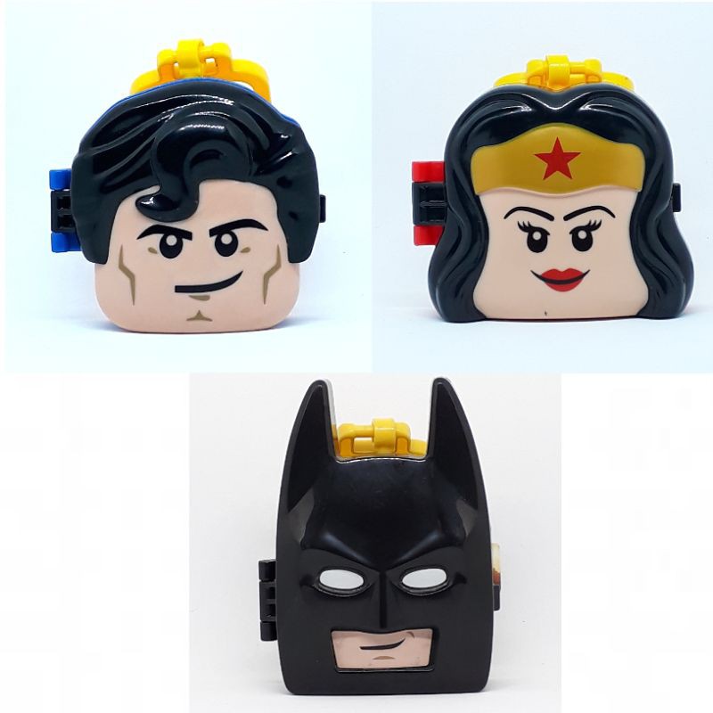 LEGO McDonald's DC Batman Superman WonderWoman Trinity Happy Meal Toys ...