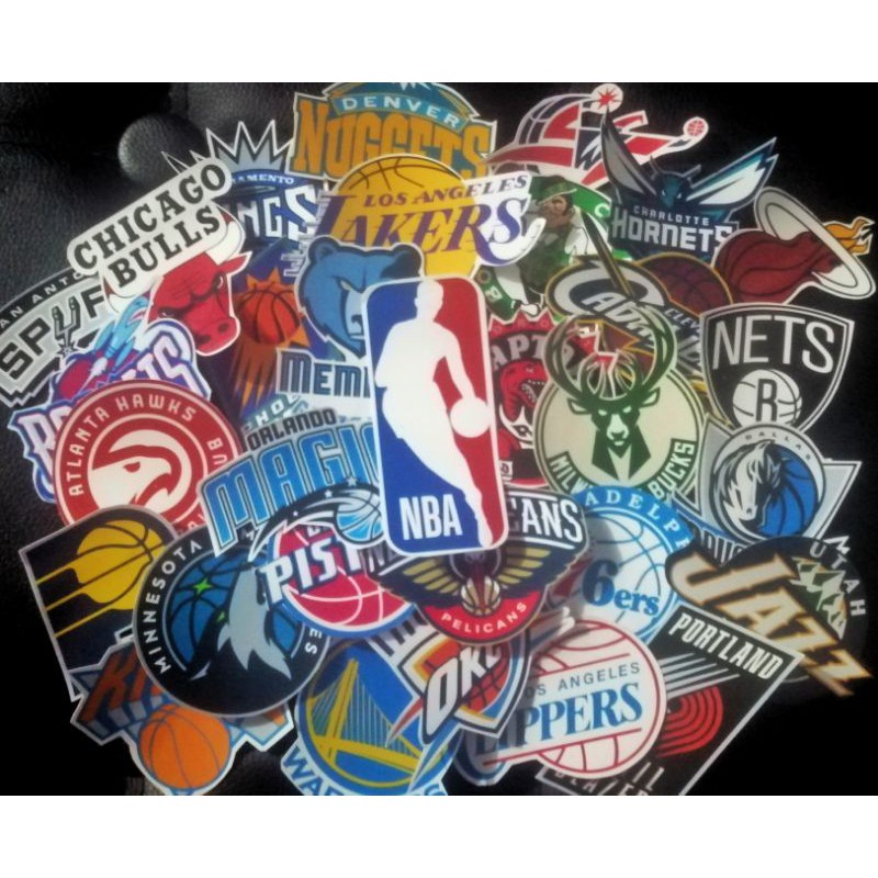 NBA Team Logo Stickers (West & East) | Shopee Philippines