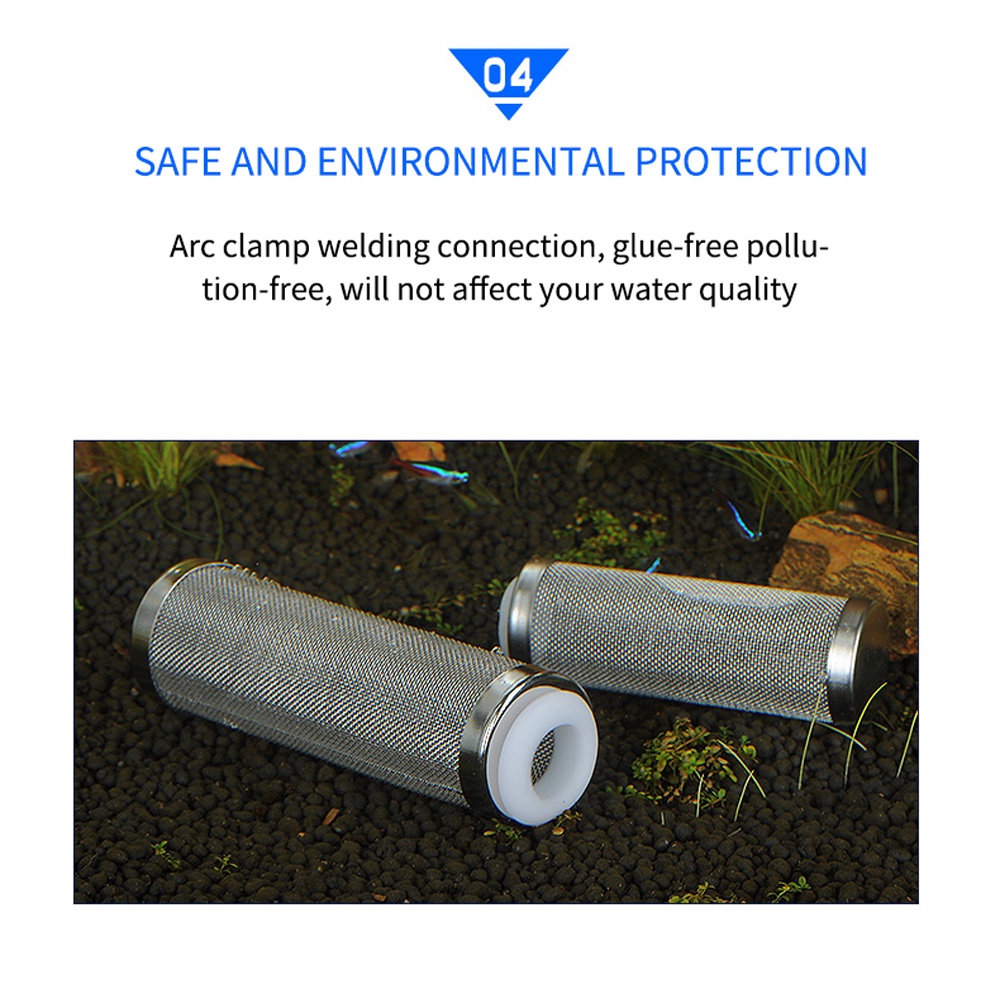 Aquarium Inflow Inlet Filter Stainless Basket Mesh Net Filter Guard ...