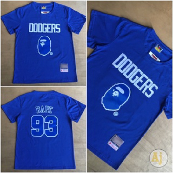 retro vintage Bape dodgers cotton shirts for men premium quality ...