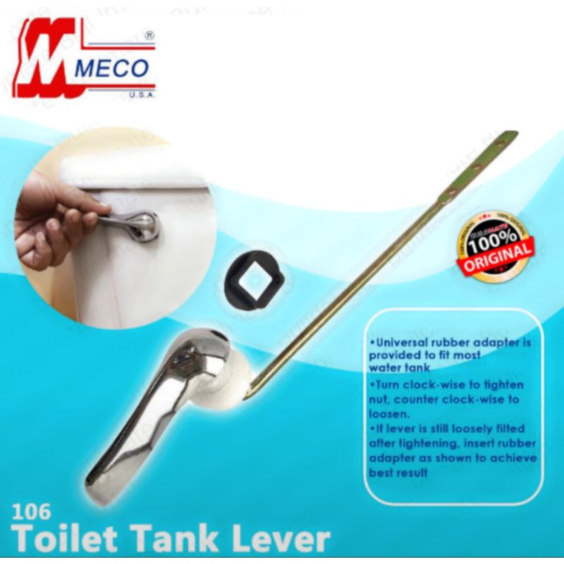 MECO TIOLET TANK LEVER(LEVER ONLY)TIOLET PARTS , HANDLE PANG FLUSH SA ...