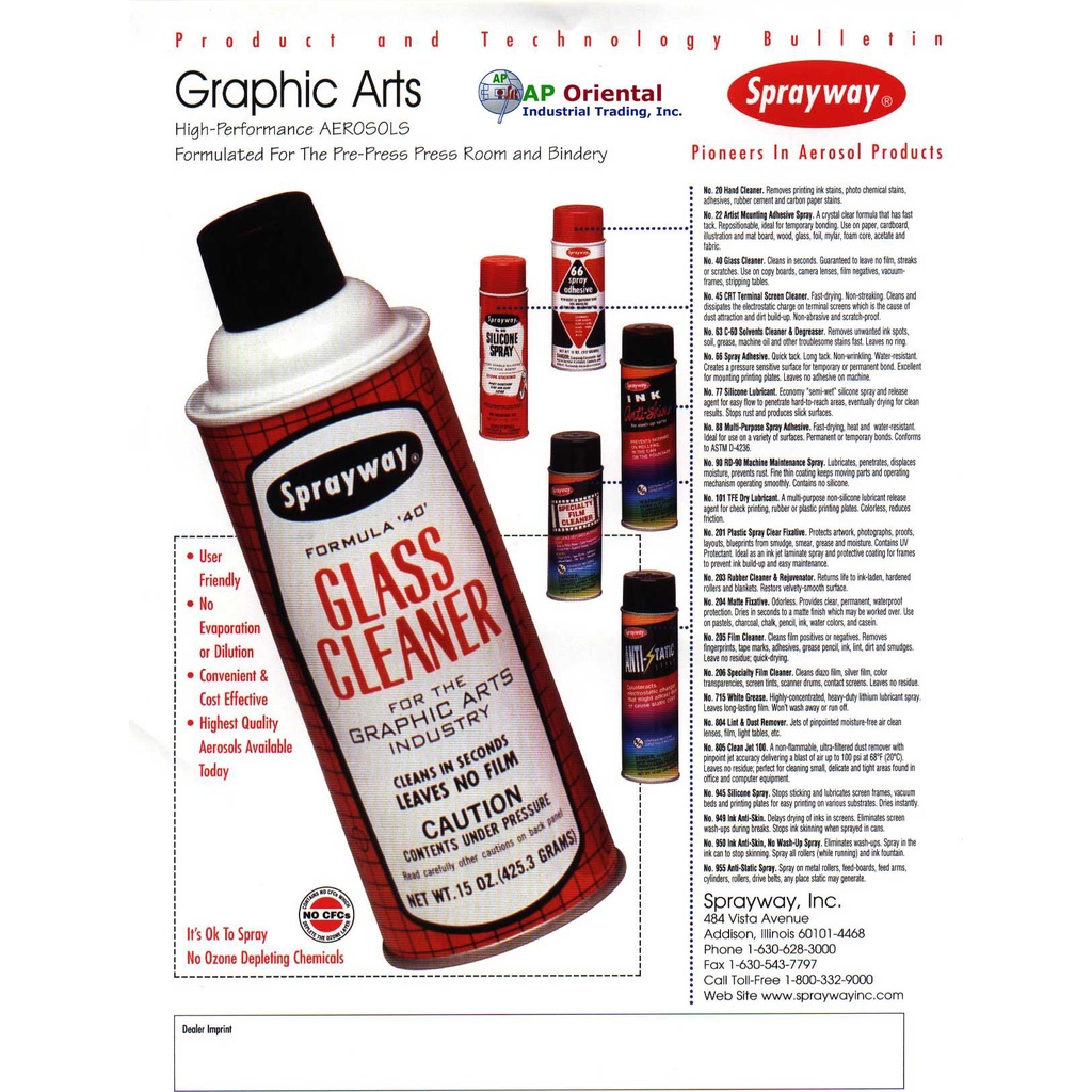 Glass Cleaner, Anti-Static, Use on Copy Boards, Lenses, Negatives, and ...