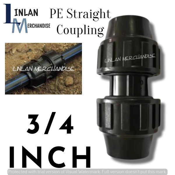 1 PC PE Compression Coupling Straight Coupling (1/2", 3/4" & 1") (3801) | Shopee Philippines