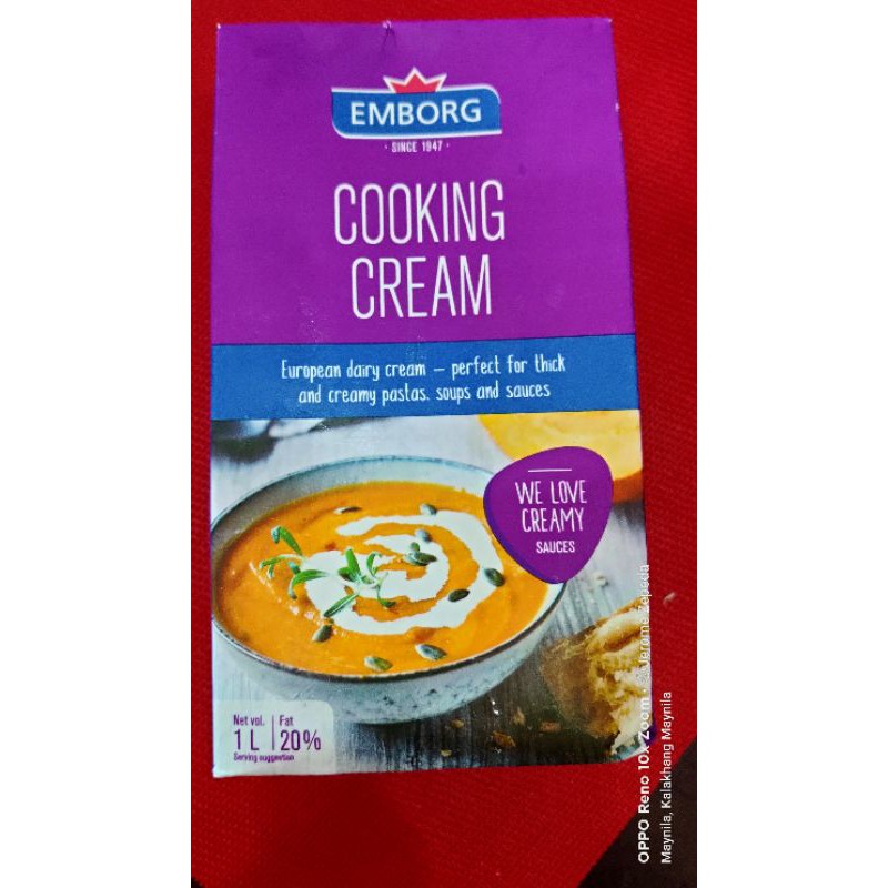 emborg cooking cream / cooking cream | Shopee Philippines