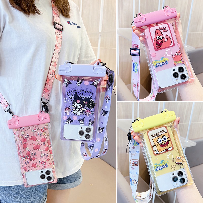 Cute Patrick Star PVC Plastic Waterproof Bag Case For Cell Phone Travel ...