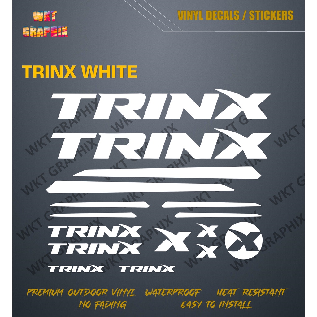 TRINX FULL SET CUTOUT STICKER / DECALS (BIKE STICKERS) | Shopee Philippines