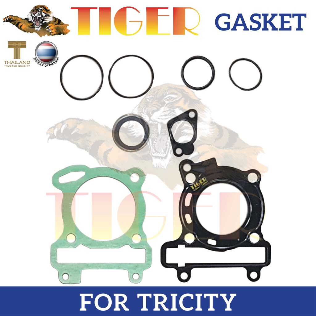 TRICITY TIGER Top Gasket Set [Cylinder Head & Block Set] (100% Made in ...