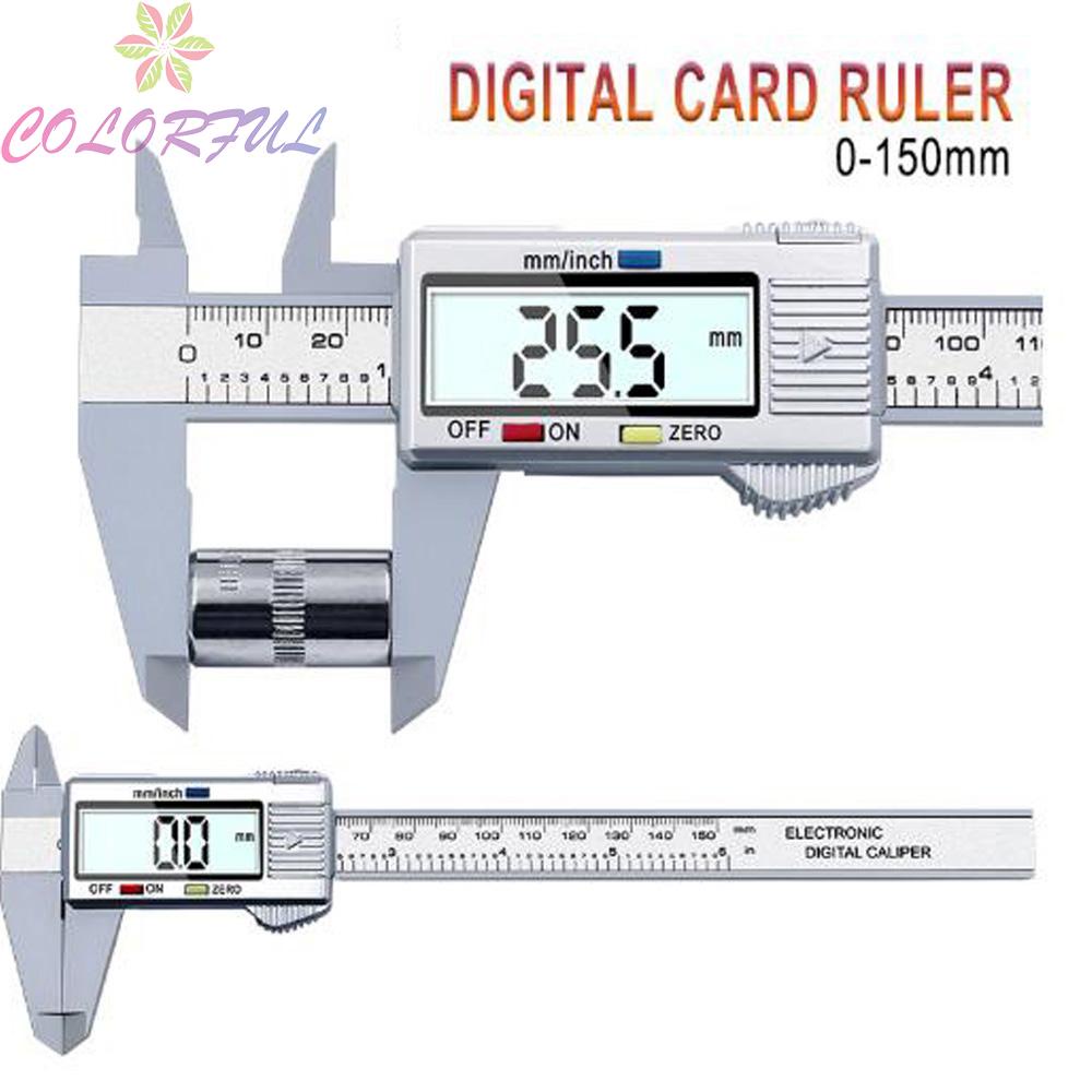 Digital Vernier Calipers 150mm LCD Electronic Carbon Fiber Meter ...
