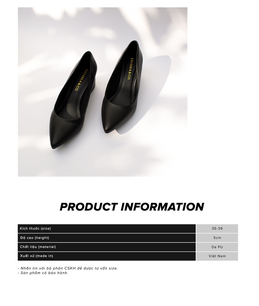 [BABY FORM UP 1 SIZE] - Erosska pointed toe high heels, basic style ...