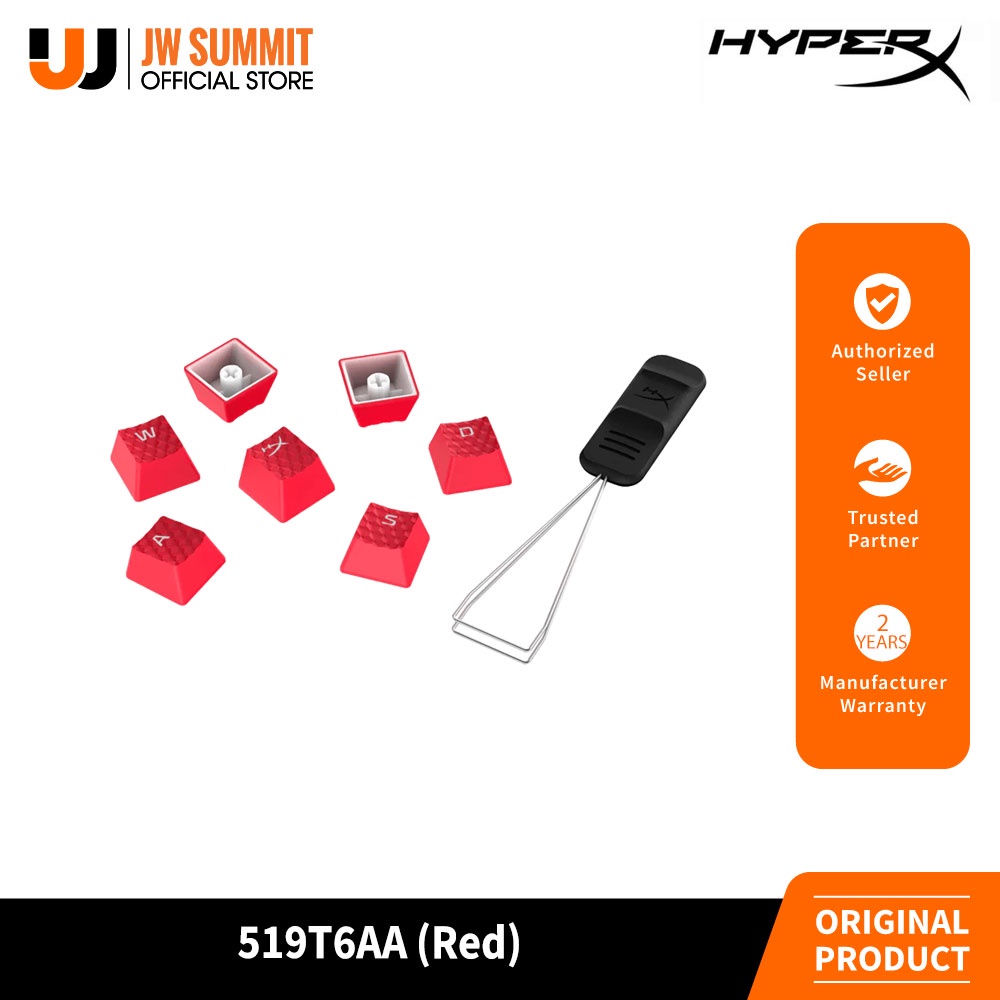 HP HyperX Rubber Keycaps Gaming Accessory Kit (519T6AA) | Shopee ...