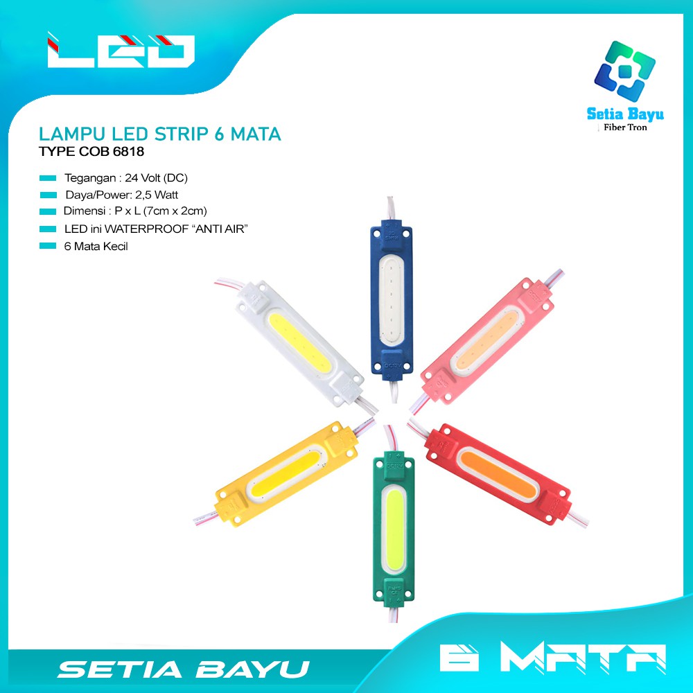 MATA 6818-eyes LED Strip COB 24V 2.5 Watt LED Strip Module | Shopee ...