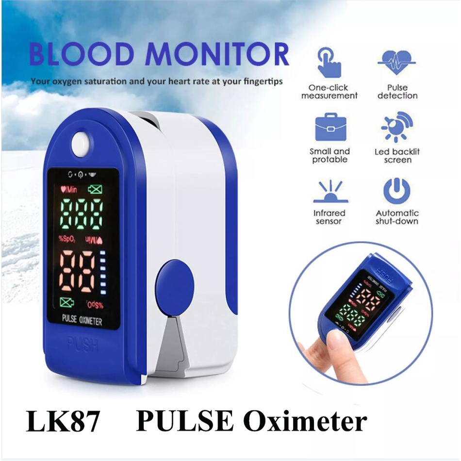 Fingertip Pulse Oximeter / Heart Rate Monitor / Oxymeter / Oximeter ...