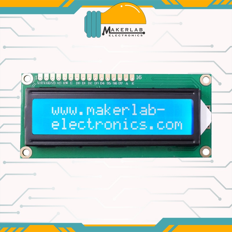 16x2 LCD Display White on Blue | Shopee Philippines