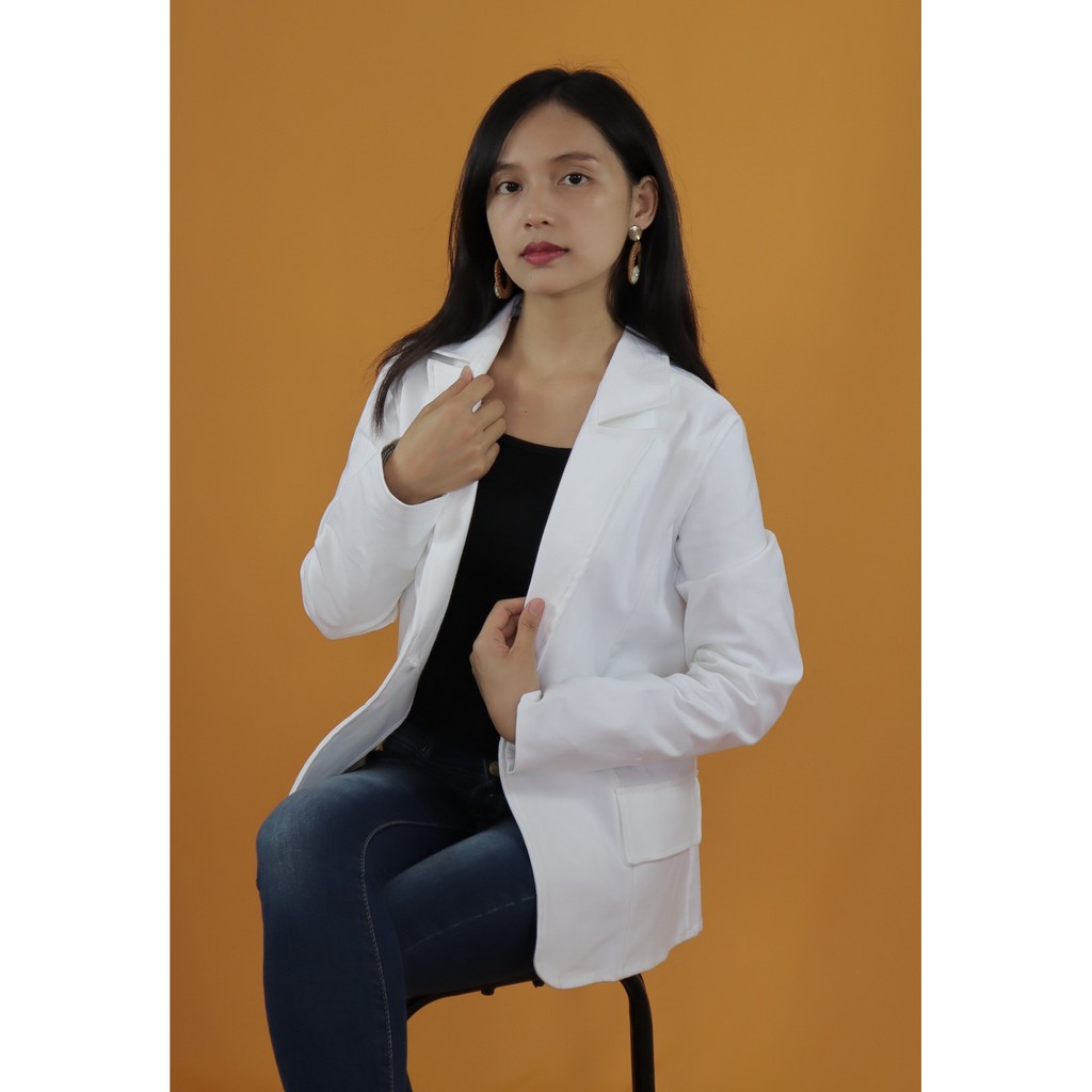 WHITE PROFESSIONAL/DOCTOR BLAZER FOR WOMEN high quality PETITE & PLUS ...