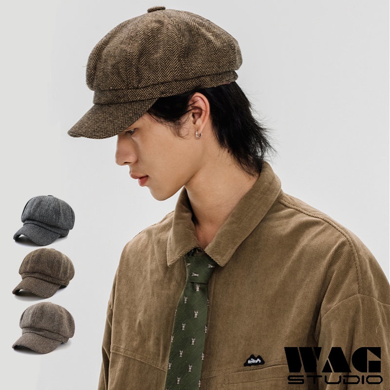 WAG Hat | Ready Stock Plain Newsboy Cap for Men Women Autumn Peaky ...