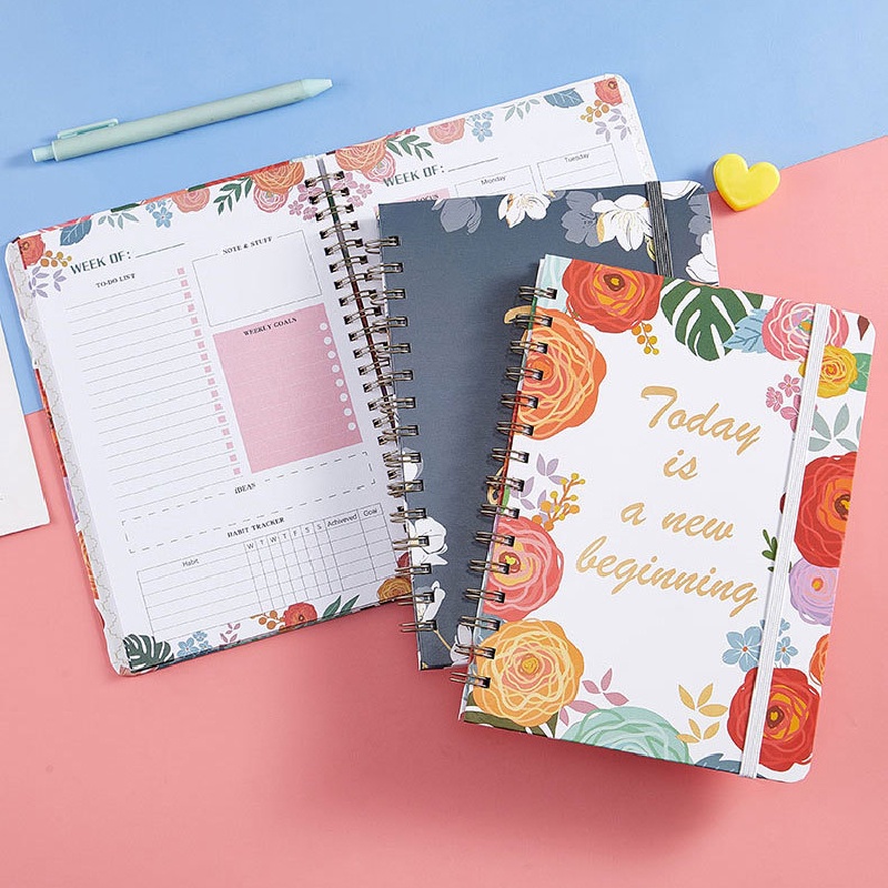 Daily Planner Weekly Notebook English Version A5 Coil Offical Schedule ...
