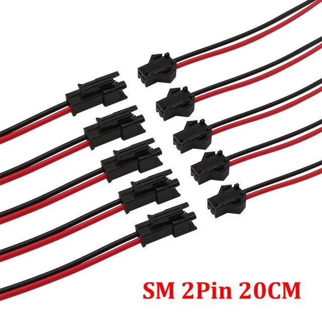 10Pairs 2 Pin Plug Socket Connector JST 1.25mm / PH 2.0mm / XH 2.54mm / SM Male Plug Female Jack ...