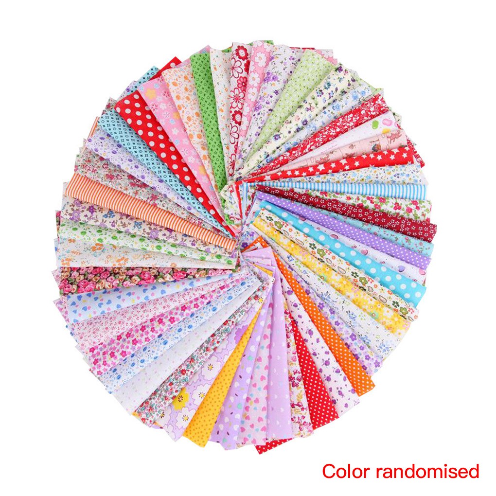 100pcs Color Pattern Random DIY Craft Cotton Fabric Sset Patchwork ...