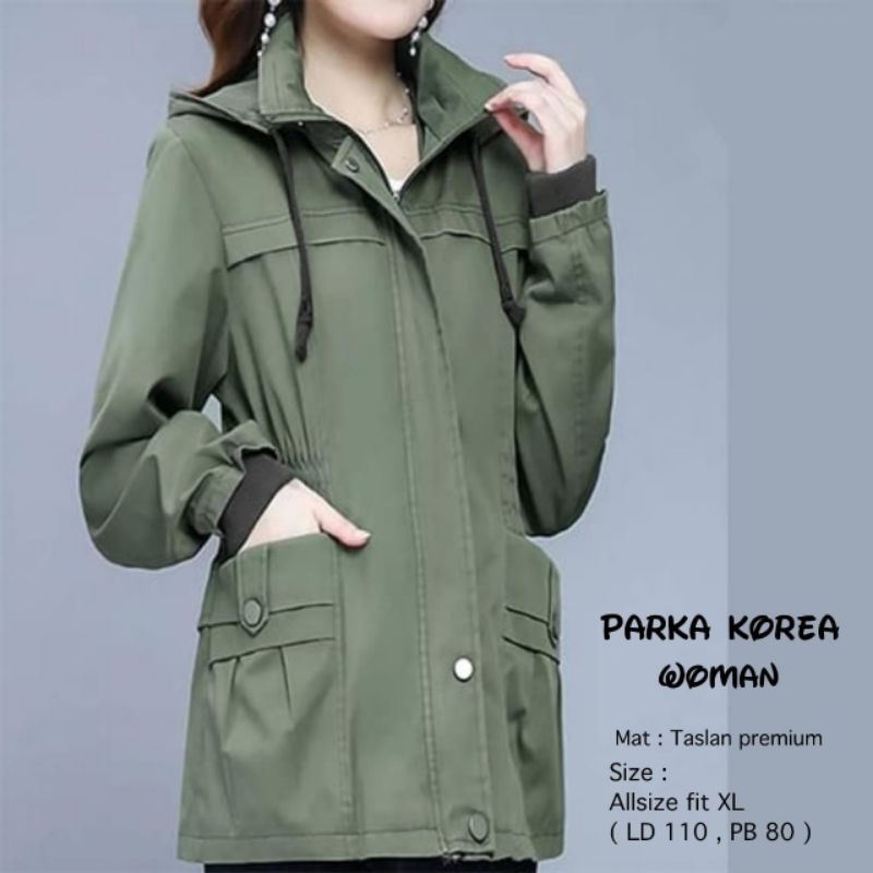 Korean Parka Jacket/Parka Jacket/Korean Parka/Women's Jacket | Shopee ...