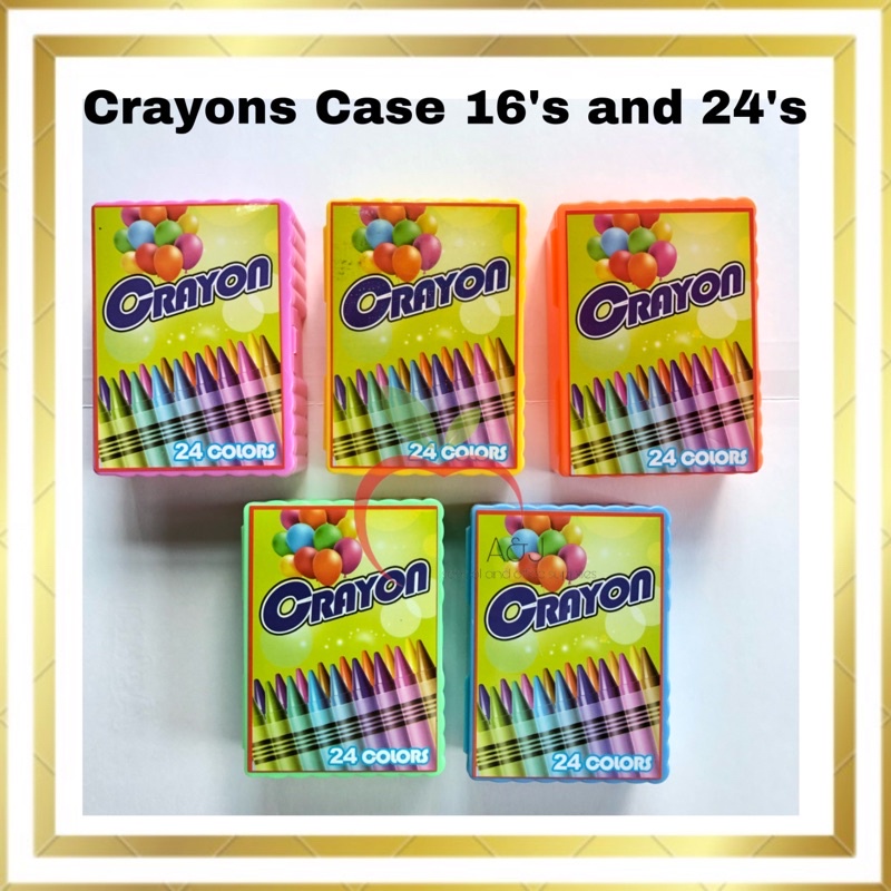 Crayon Storage Case Box (for 16 and 24 crayons) | Shopee Philippines