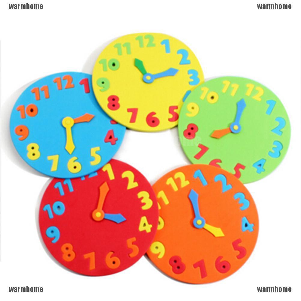 WHPH Kids DIY Clock Learning Education Toys Jigsaw Puzzle Game for ...
