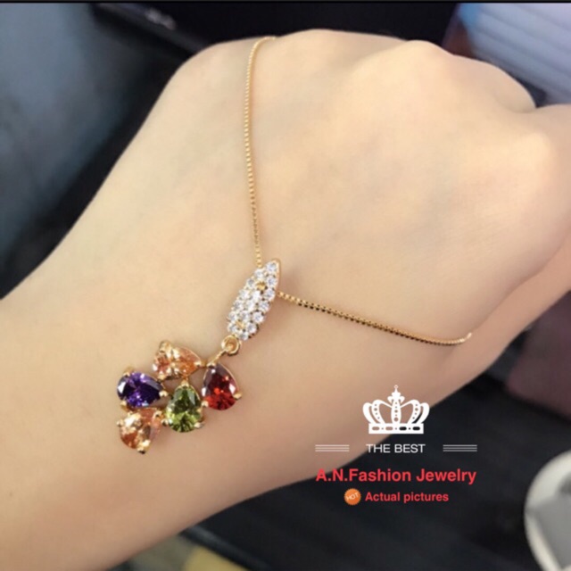 Elegant Assorted color stone necklace for Women | Shopee Philippines