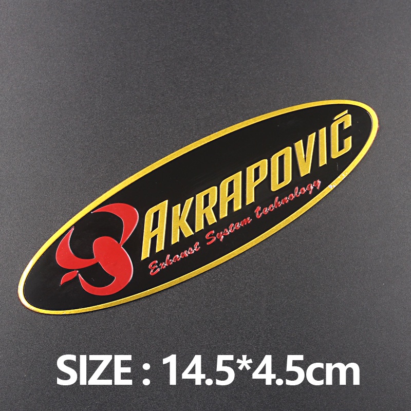 Yoshimura Muffler Decal Heat Resistant 3D Aluminium Akrapovic Emblem ...