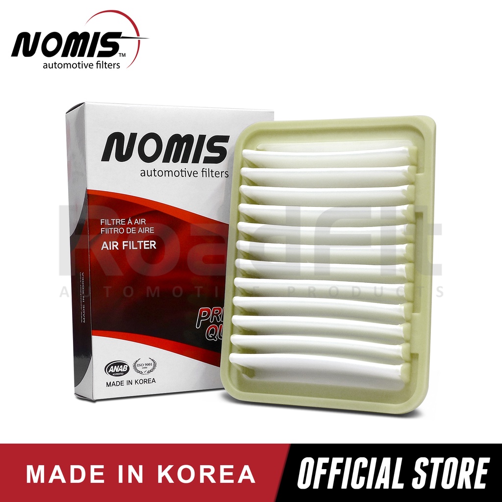 Nomis Air Filter NAW-10190 for Toyota Corolla Altis 1.6 3ZZ-FE(A-1013 ...