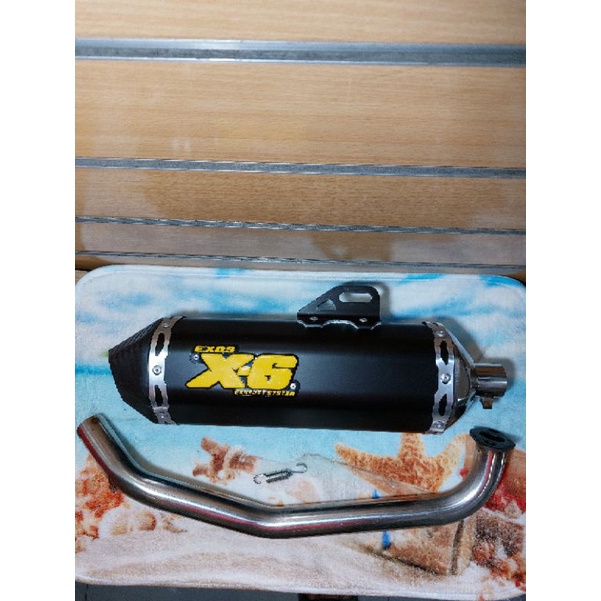 EXOS PIPE X-6 (Nmax Aerox,Click,Sporty,Soulty,Zoomer,Soul 125) | Shopee ...