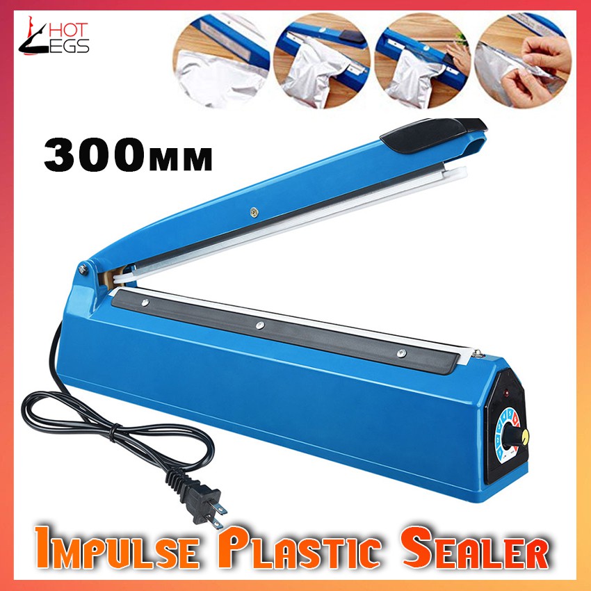 Heavy Duty Impulse Plastic Sealer 300mm PFS-300 Manual Hand Sealer Heat ...