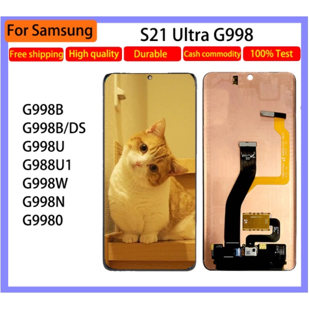 Original AMOLED Display s21 ultra For Samsung Galaxy S21 Ultra 5G ...
