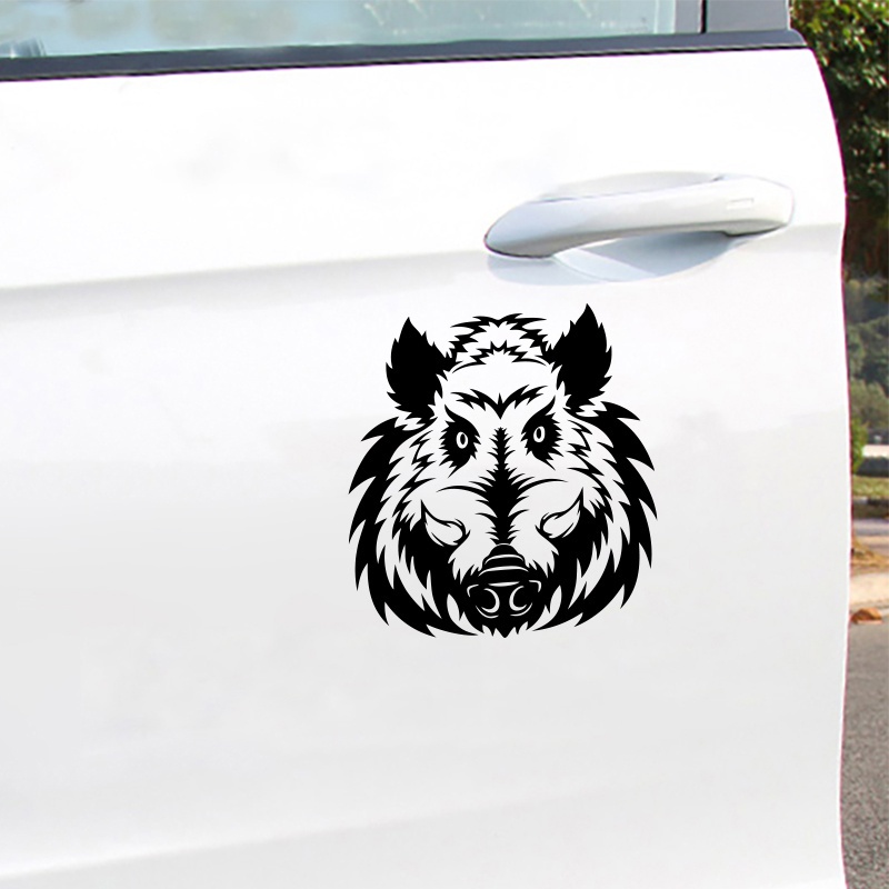 Ferocious Wild Boar Reflective Car Sticker Fashion Car Body Window ...