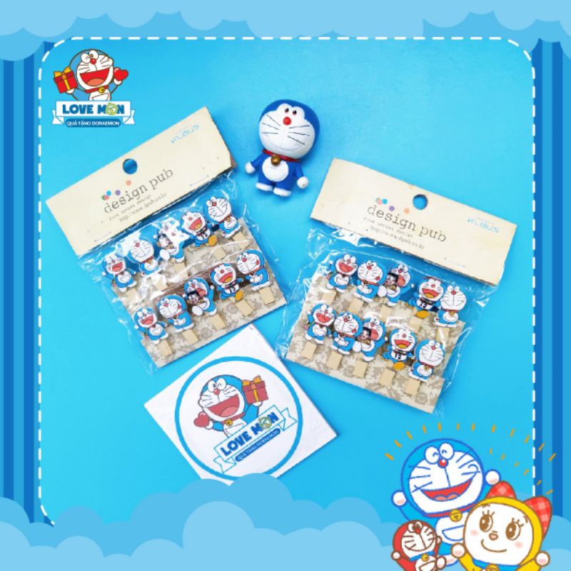 Doremon DORAEMON WOODEN CLIP WITH CUTE ROPE | Shopee Philippines