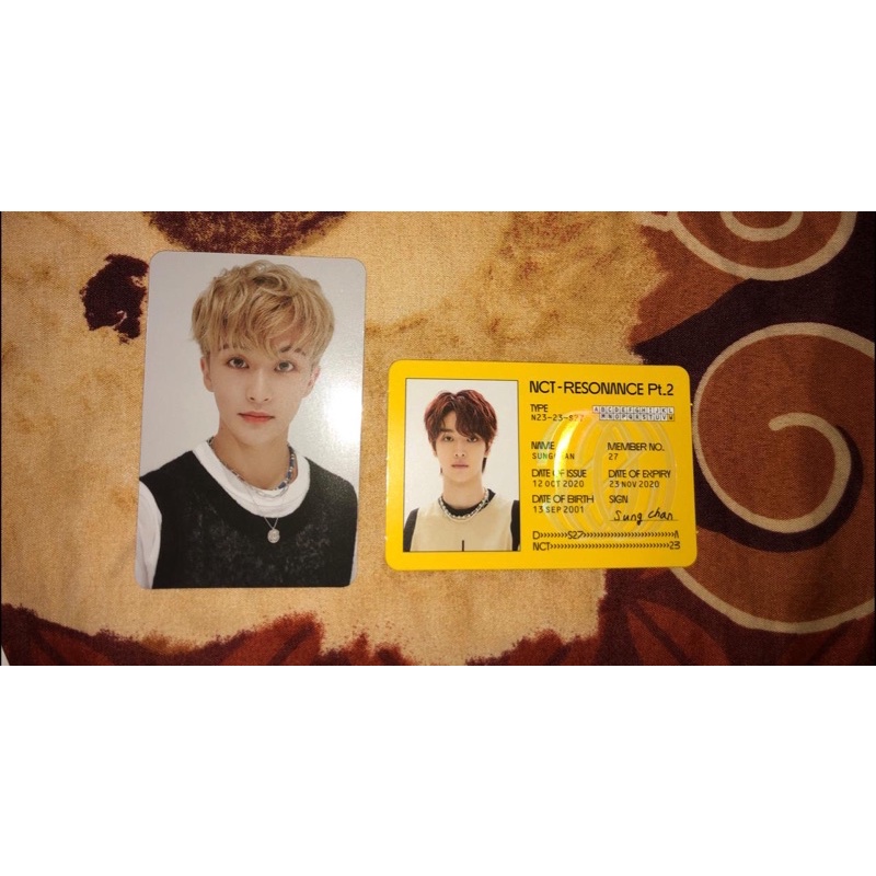Photocard Resonance departure - Mark departure - Id card sungchan ...