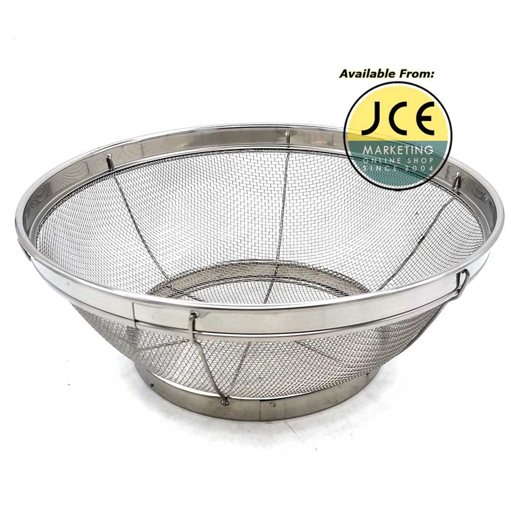Round Stainless Mesh Strainer/Basket for Fruit and Vegetable with base ...