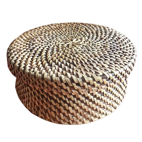 High Quality Native Circle Coaster Set with Case (Made of Nito ...