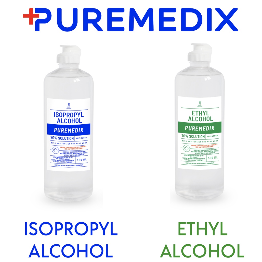 PUREMEDIX 70% ETHYL & ISOPROPYL ALCOHOL | Shopee Philippines