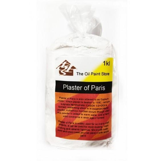 TOPS Plaster of Paris 1kg (also referred to as Gypsum plaster) | Shopee ...