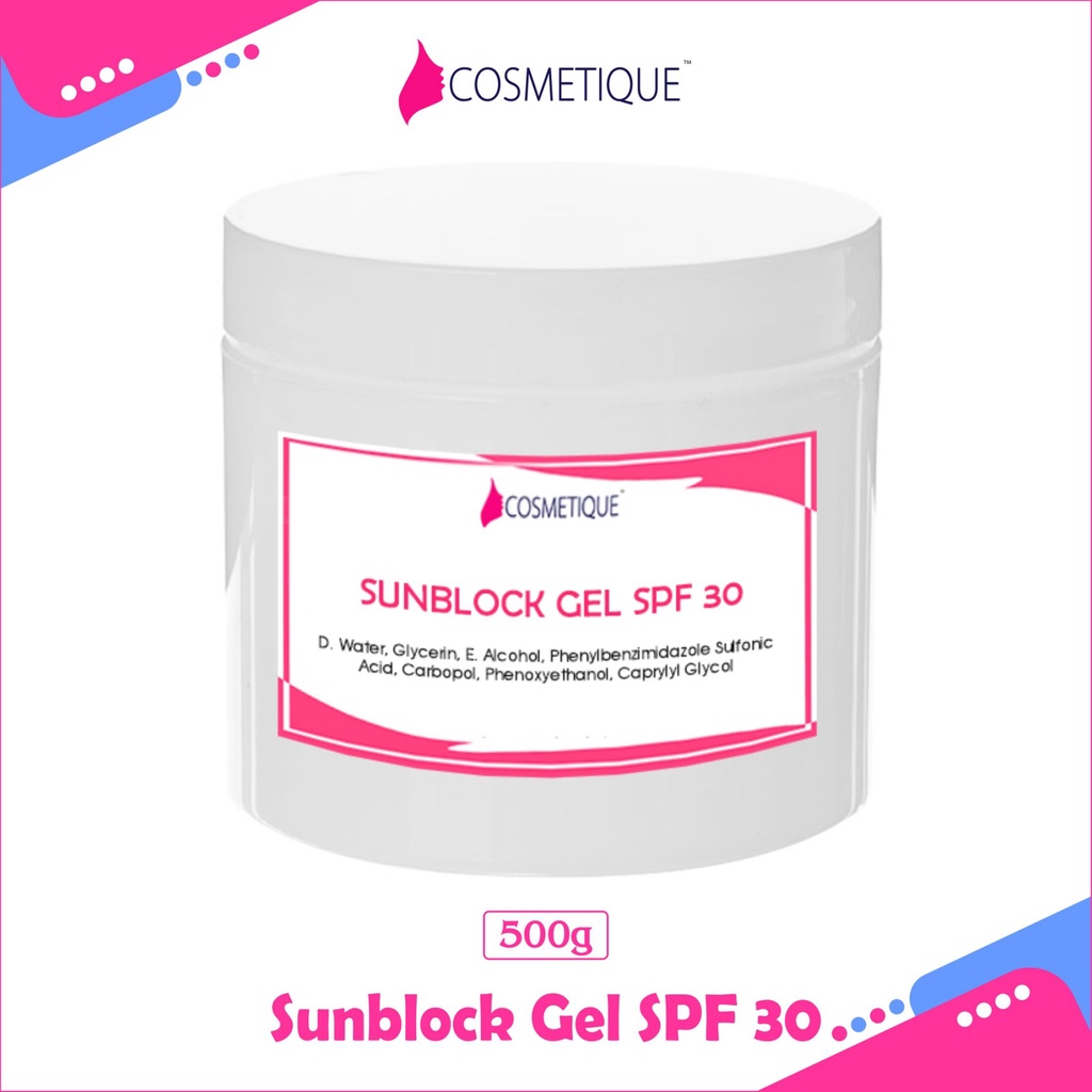 Sunblock Gel SPF 30 Sunscreen Protection for Oily Skin 500g | Shopee ...
