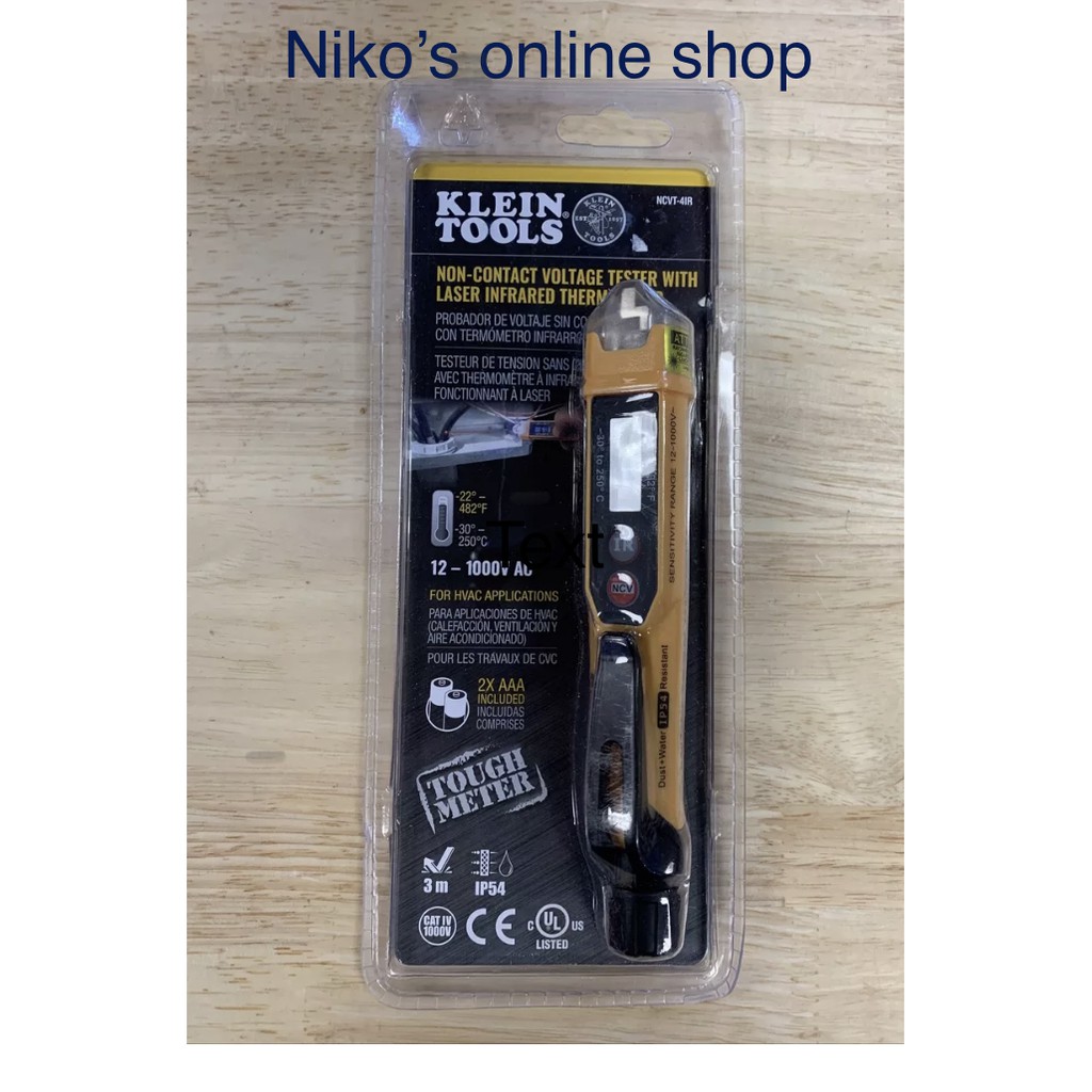 Klein Tools NCVT-4IR Non-Contact Voltage Tester with Infrared ...