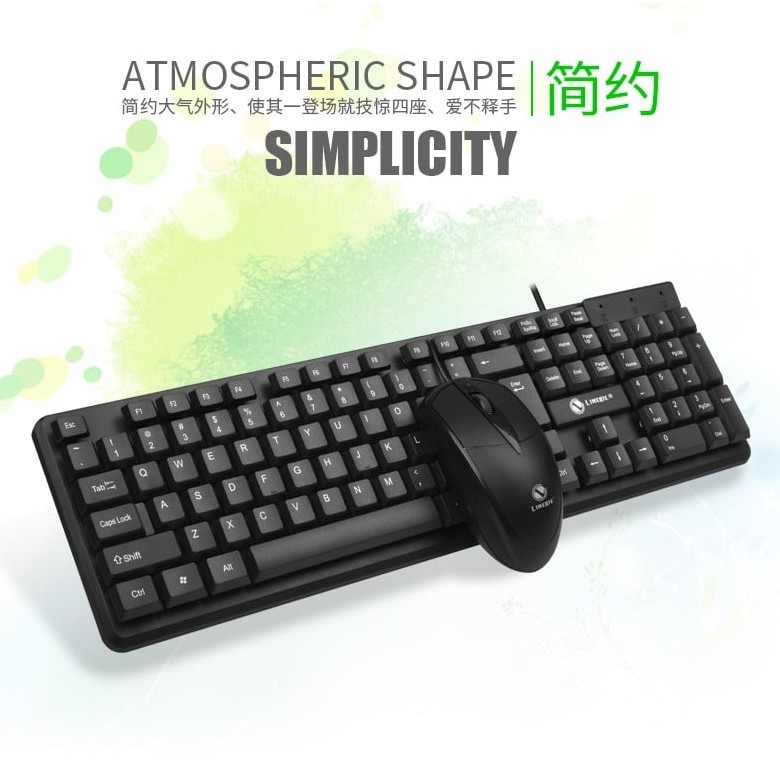 Limeide T15 Basic Interface Game Gaming Keyboard and Mouse Combo Bundle ...