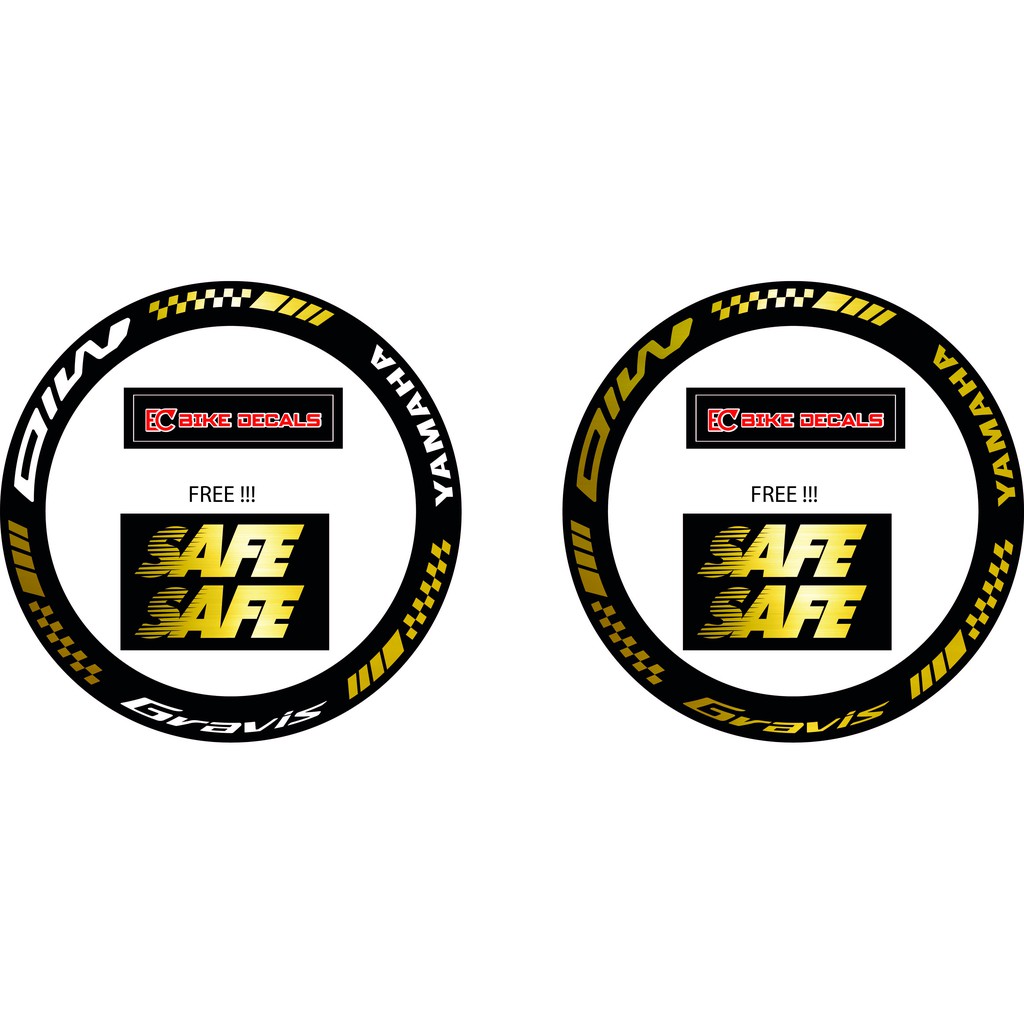 Yamaha Mio Gravis Front and Rear Mags Decals - Beast Series | Shopee ...