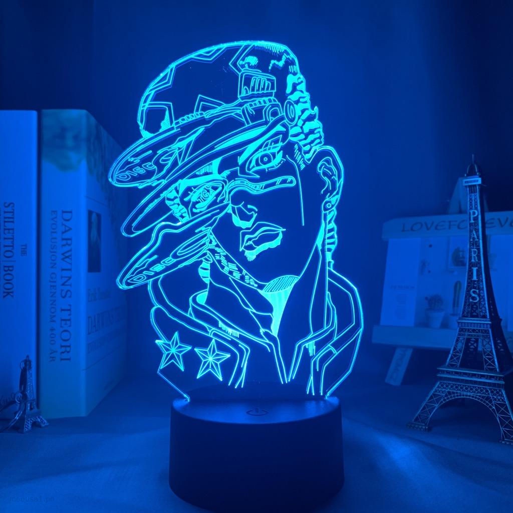 Jojo's Bizarre Adventure 3D Night Light Acrylic Night Lamp For Kids ...