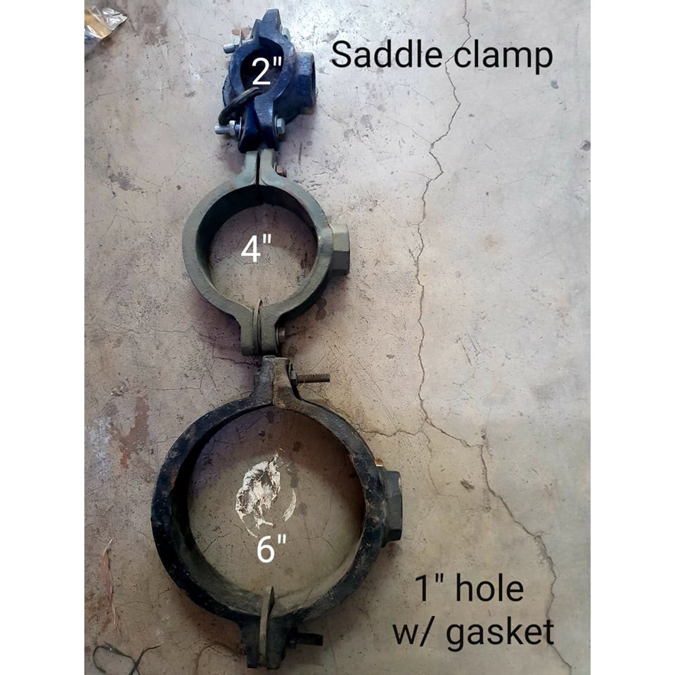 Cast Iron Saddle Clamp (1") hole 2" 3" 4" 6" inner diameter | Shopee ...