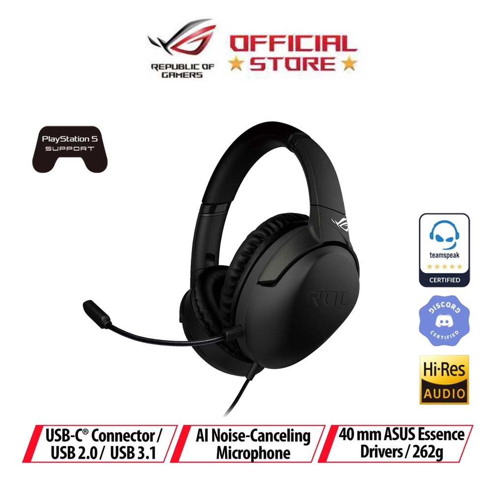 Asus ROG Strix Go USB-C AI Noise-Canceling Microphone Wired Gaming ...