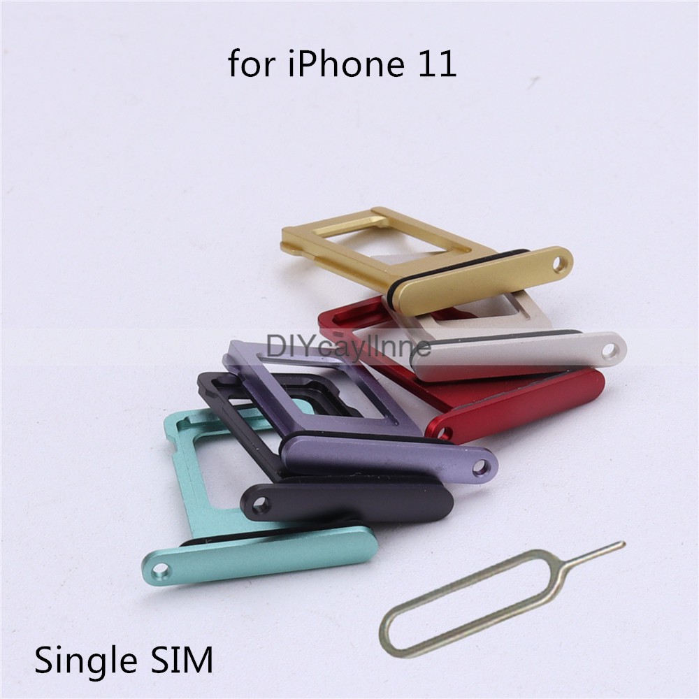 New SIM for iPhone 11 Dual Single SIM Card Tray with Rubber Parts ...